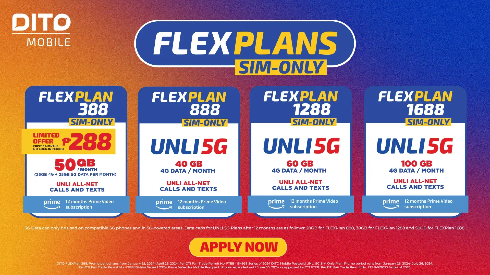 GET THE MOST AFFORDABLE POSTPAID PLANS DITO! FOR AS LOW AS PHP 388/MONTH